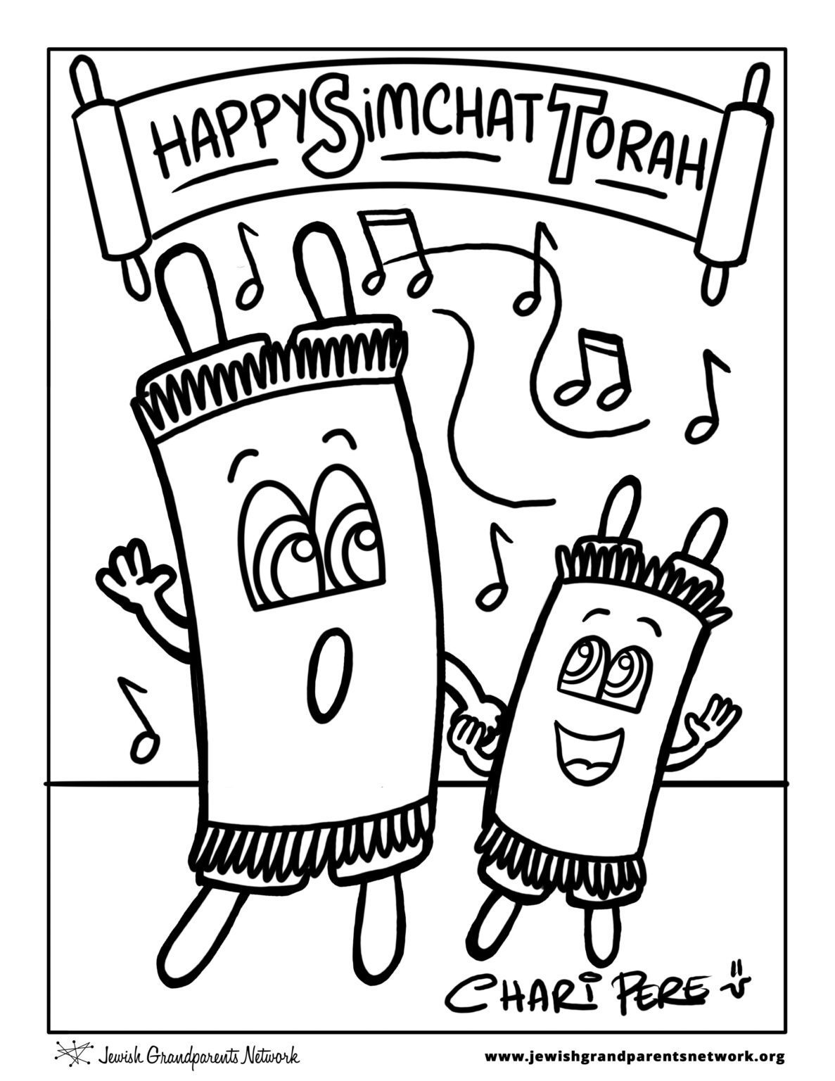 Coloring and Activity Pages | Jewish Grandparents Network