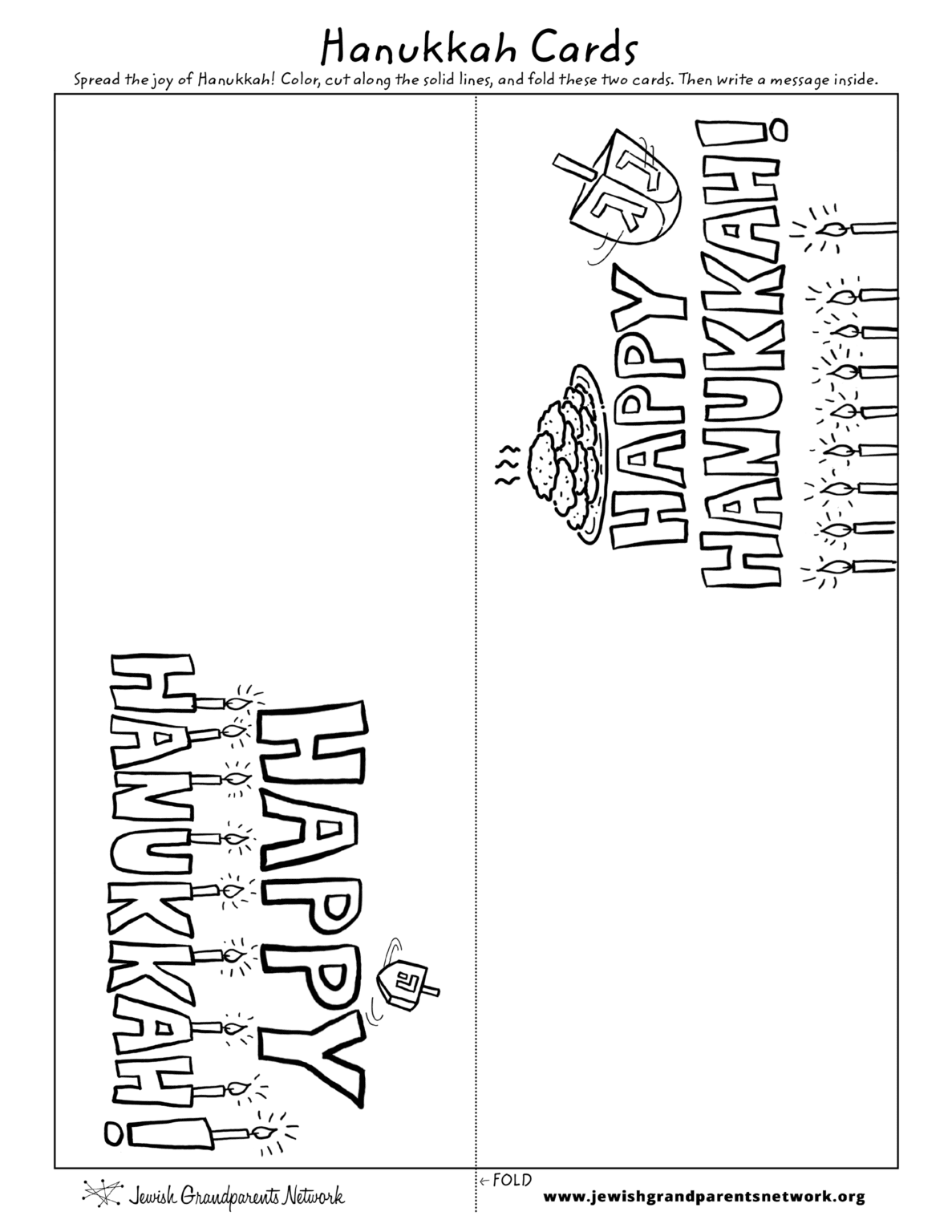Coloring and Activity Pages | Jewish Grandparents Network