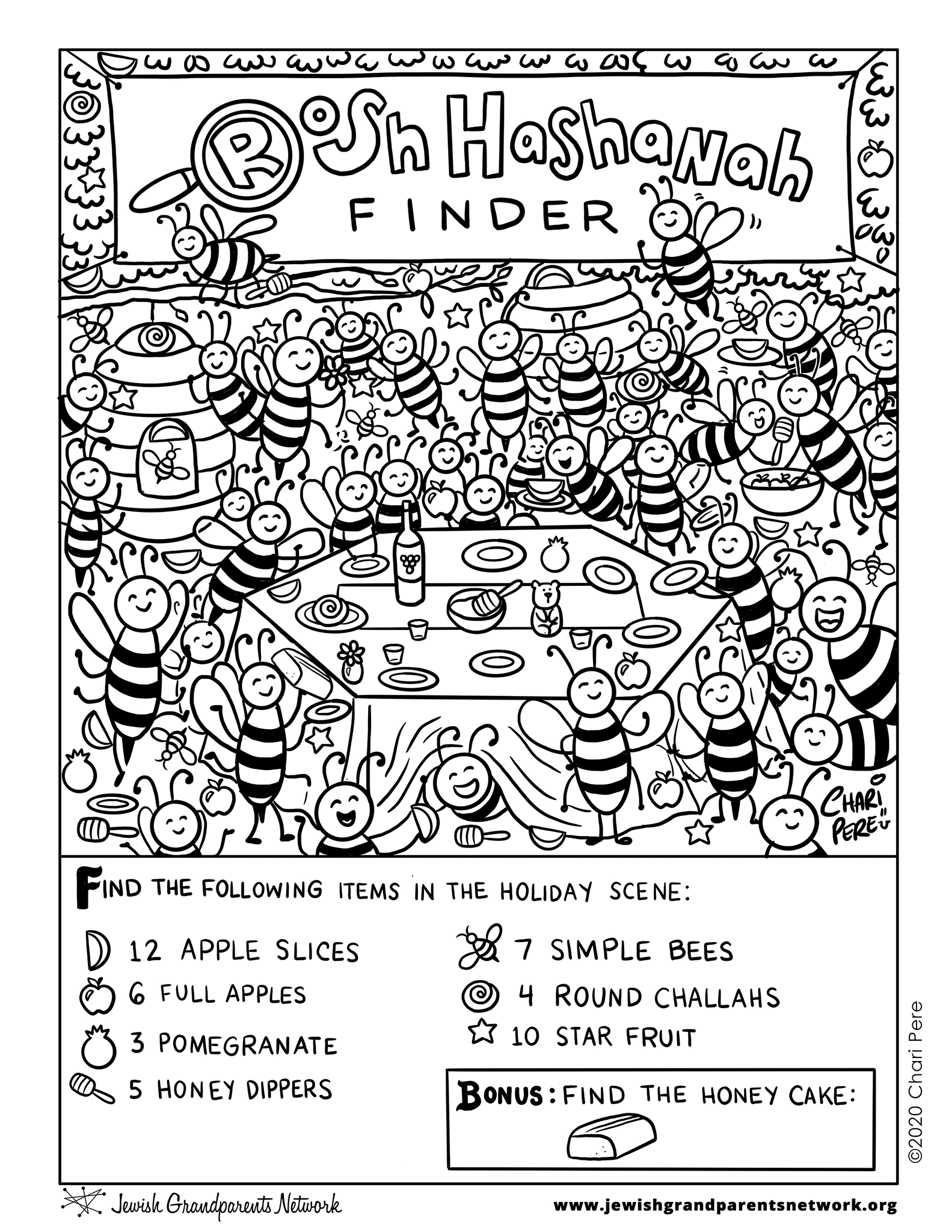 Coloring and Activity Pages | Jewish Grandparents Network