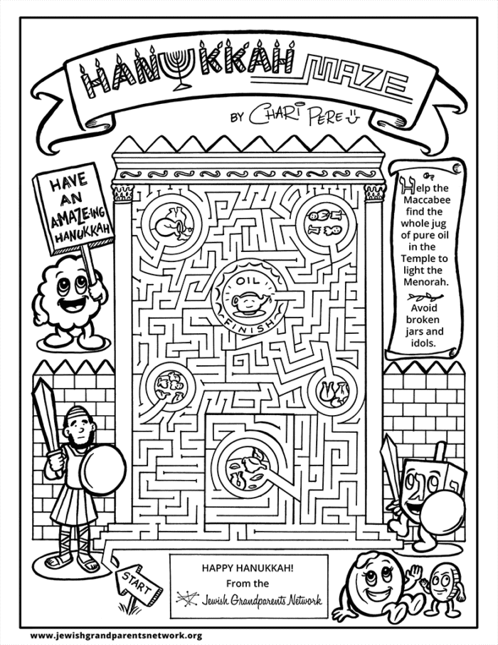 Coloring and Activity Pages | Jewish Grandparents Network